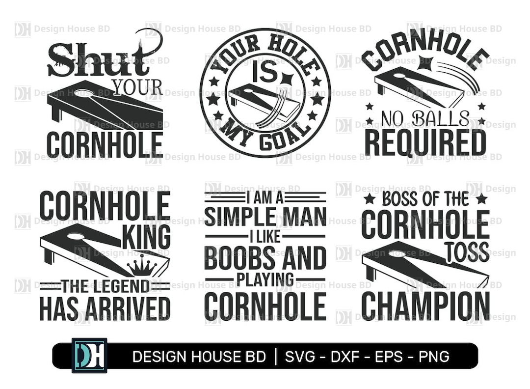 06 Quotes Cornhole Bundle, Cornhole SVG, Cornhole Game Svg, Funny ...