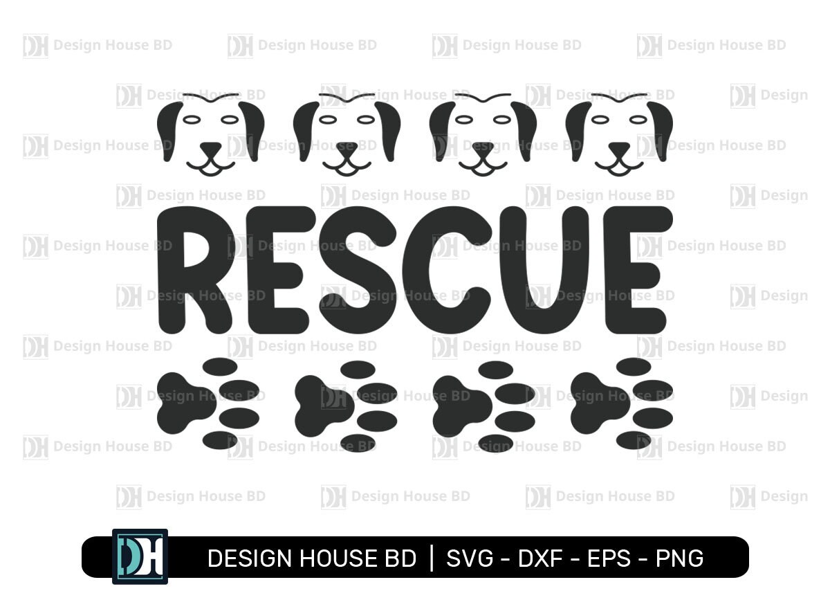 Rescue Dog Bundle SVG, Rescue Dog Bandana SVG Bundle, Dog Life Svg, Dog ...