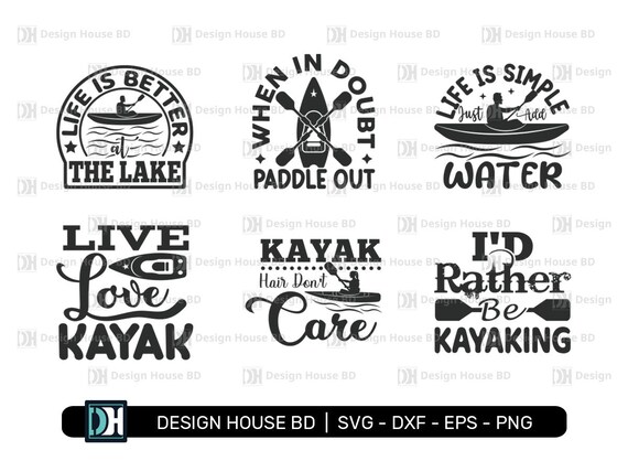 Kayak Bundle Svg Love to Kayak Kayak Svg Kayak Vector - Etsy