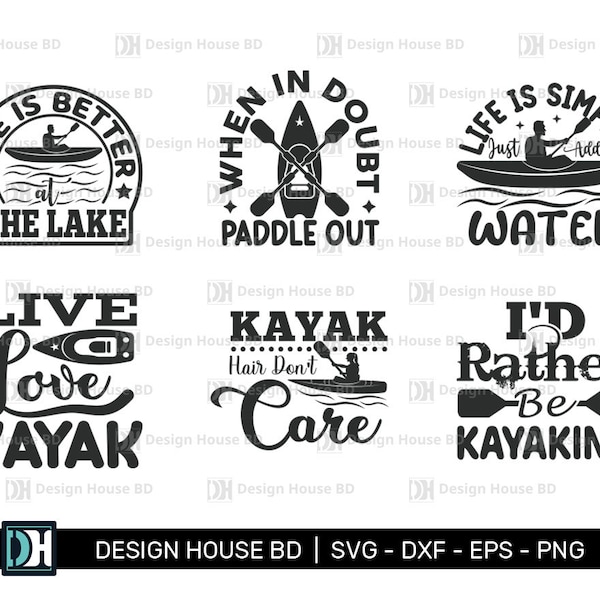 Kayak Svg - Etsy
