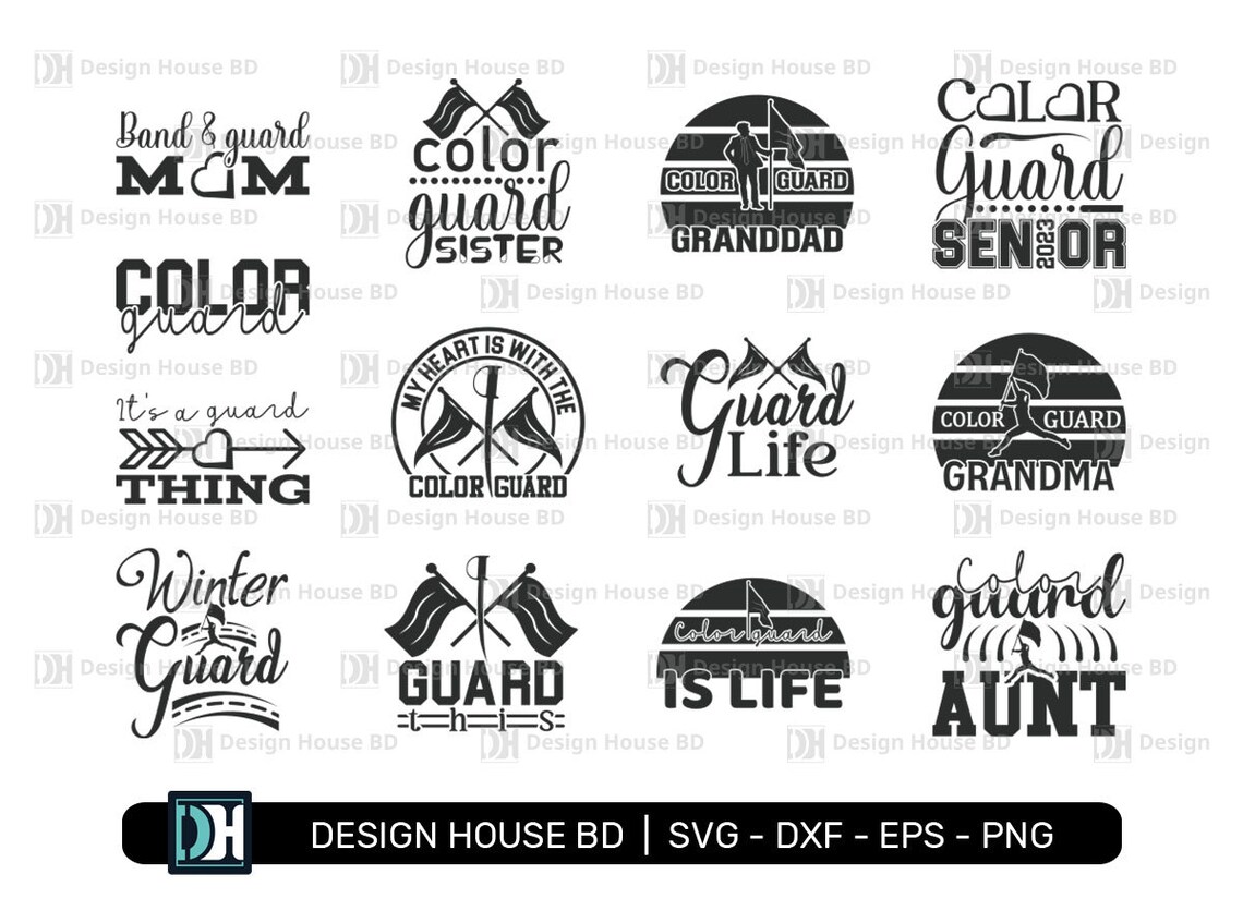 Color Guard Quotes Bundle | Color Guard Mom Svg | Color Guard Svg ...