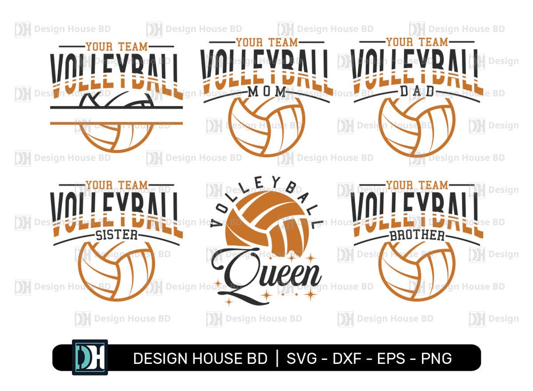Volleyball Family Svg Bundle, Your Team Mom, Dad, Sister, Brother ...
