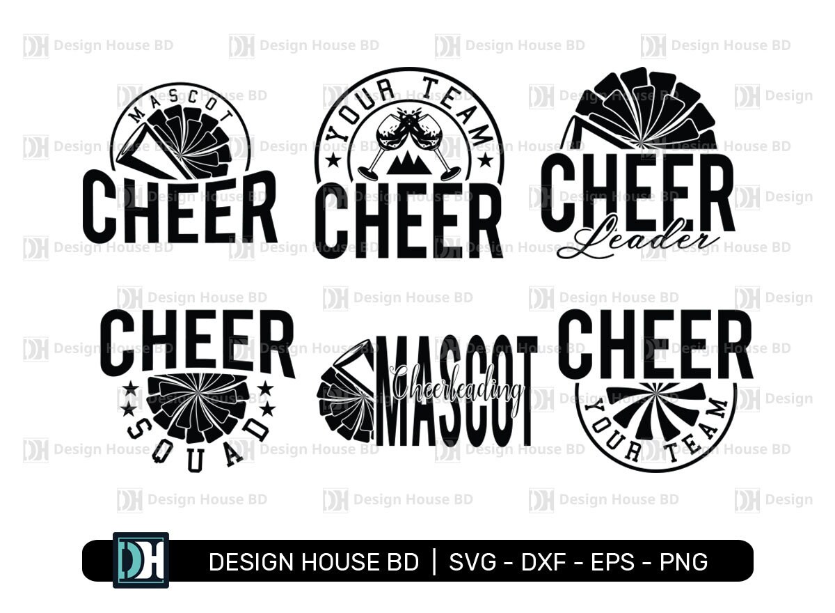 Cheer Svg Bundle, Cheerleading, Cheer Team Bundle, Cheerleader ...