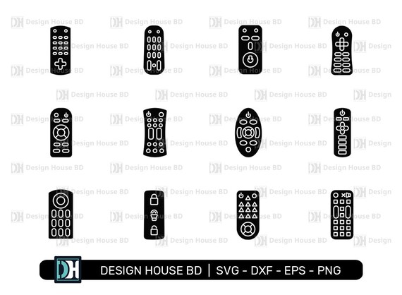 Remote Icons Fill Remotes Svg Remote Bundle Icon Bundle - Etsy Canada