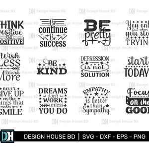 Motivational Quotes Svg Bundle, Inspirational Quotes Svg Bundle ...