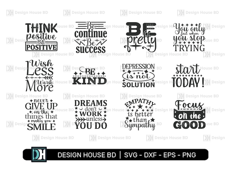 Motivational Quotes Svg Bundle, Inspirational Quotes Svg Bundle ...