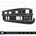 Houseboat SVG, Boat House Svg, Houseboat Clipart, Houseboat Vector ...