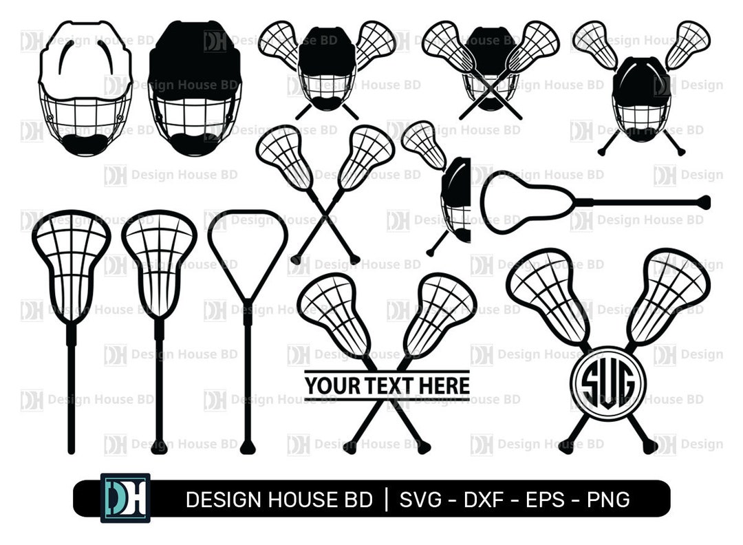 Lacrosse Sticks Svg, Lacrosse Monogram Svg, Lacrosse Silhouettes, Lax ...
