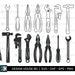 Mechanic Tools Bundle Svg | Tools Silhouette | Tools Outline | Hardware ...