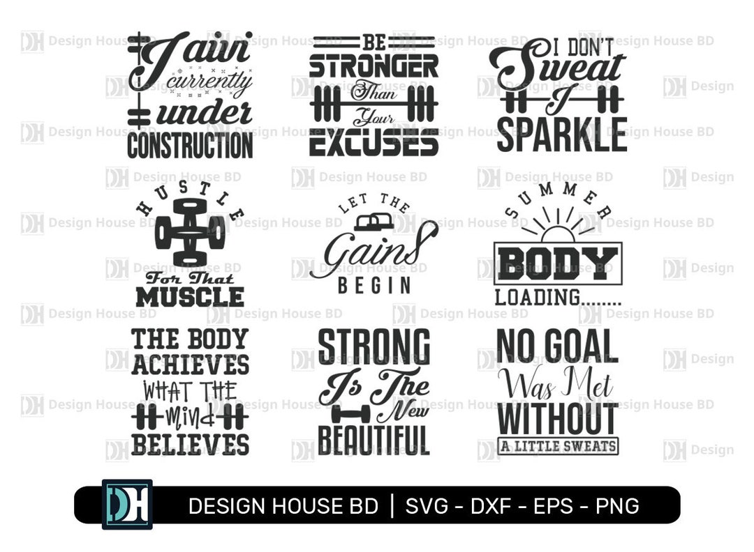 Workout Svg Bundle | Exercise Svg | Workout Svg | Fitness Svg | Workout ...