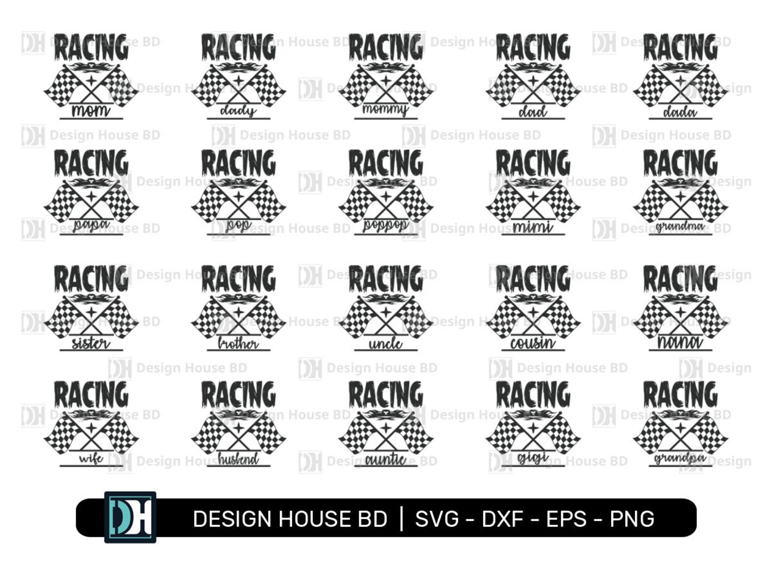 20-race Family Svg Bundle, Pit Crew Svg, Racing Sayings Svg, Racing ...