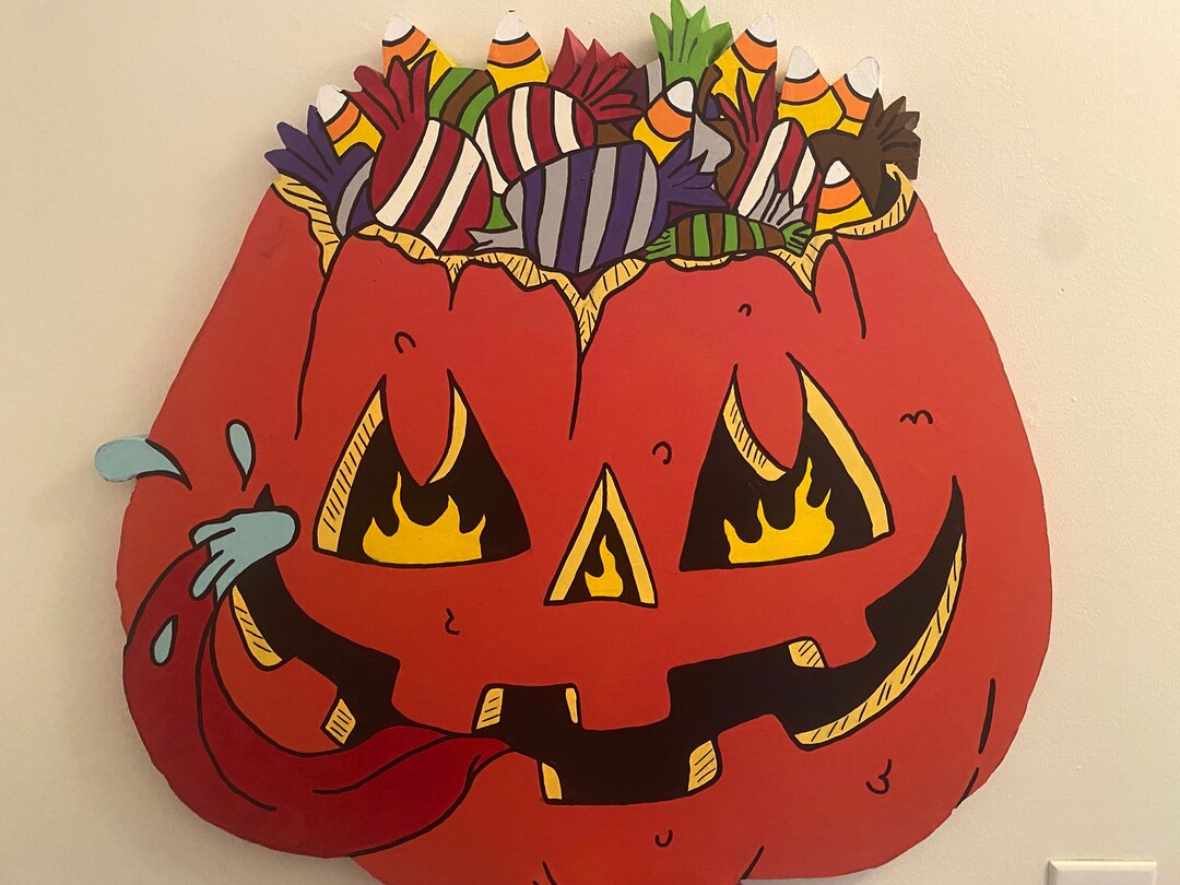Sweet Tooth Halloween Pumpkin Decoration - Etsy