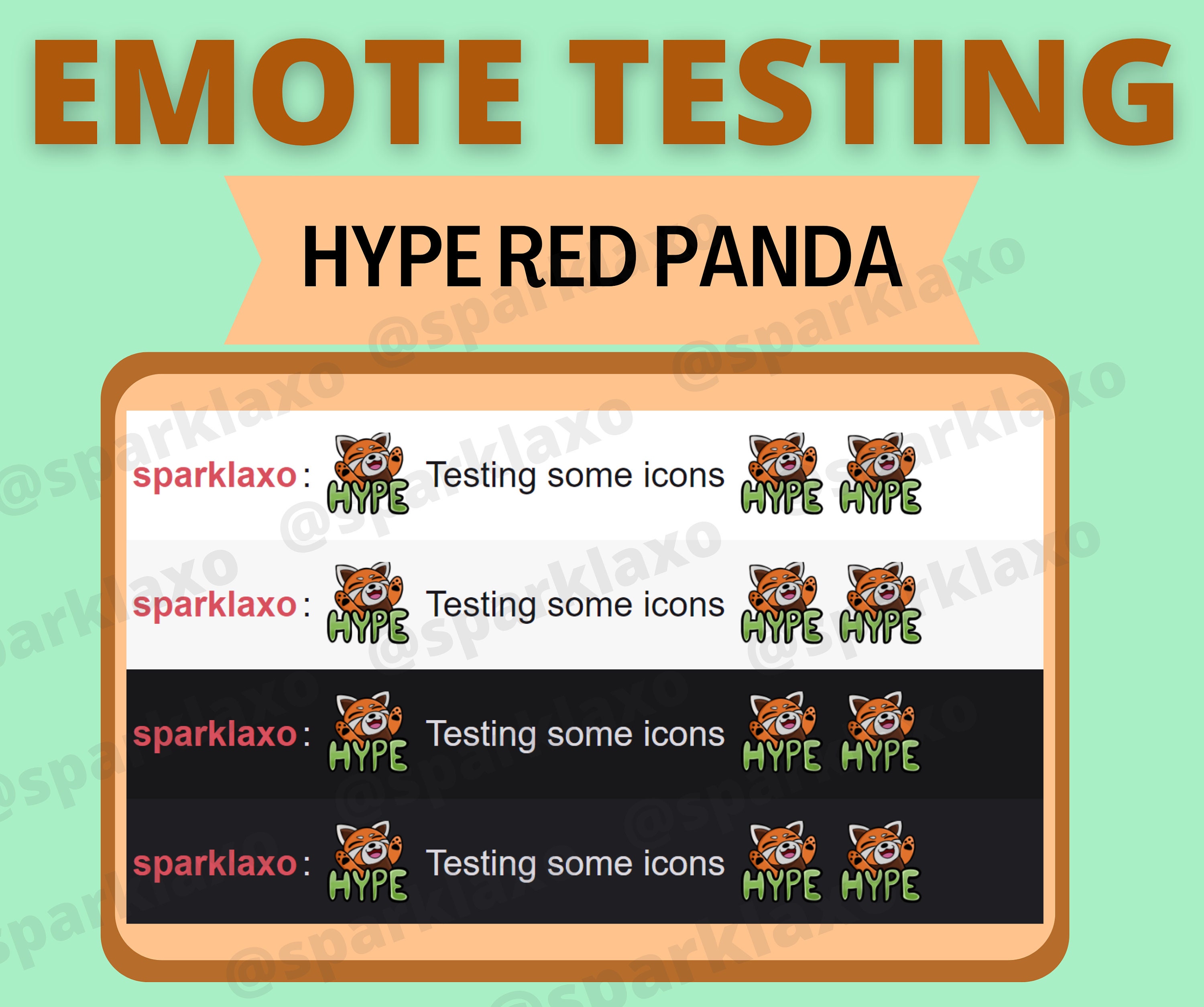 Hype Red Panda Emote/ Twitch Emote / Instant Download /free Shipping - Etsy