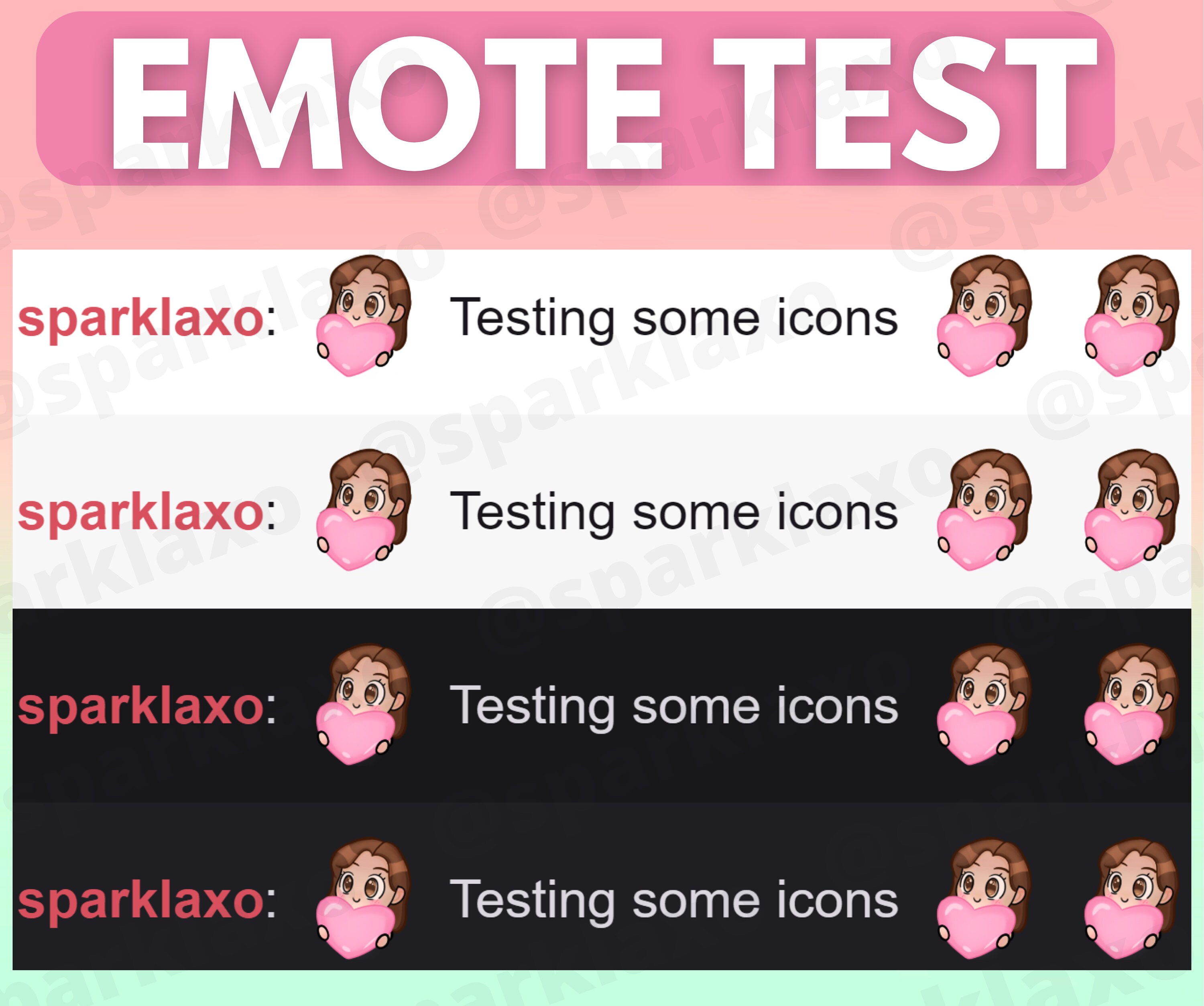 CUTE CHIBI EMOTE- Twitch/ Youtube / Discord / Brown Hair / Chibi Girl ...