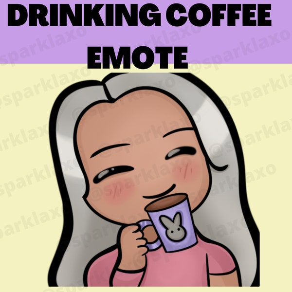 Drinking Coffee Emote - Etsy