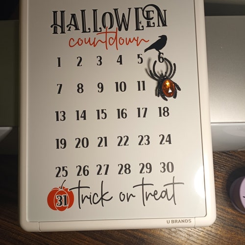Countdown to Halloween Calendar With Moveable Ghost Halloween - Etsy