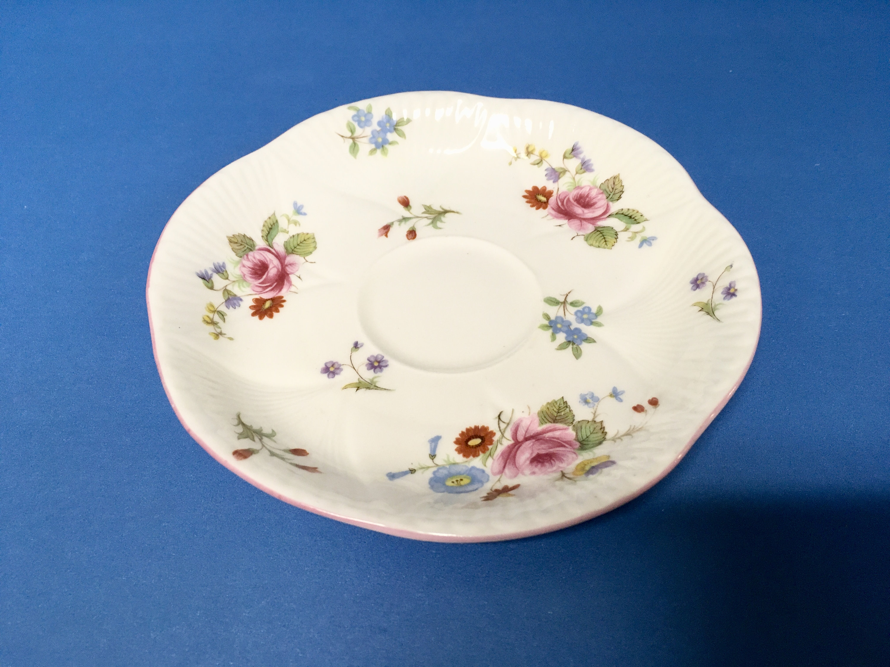 Shelley China Rose & Red Daisy Cup and Saucer - Etsy