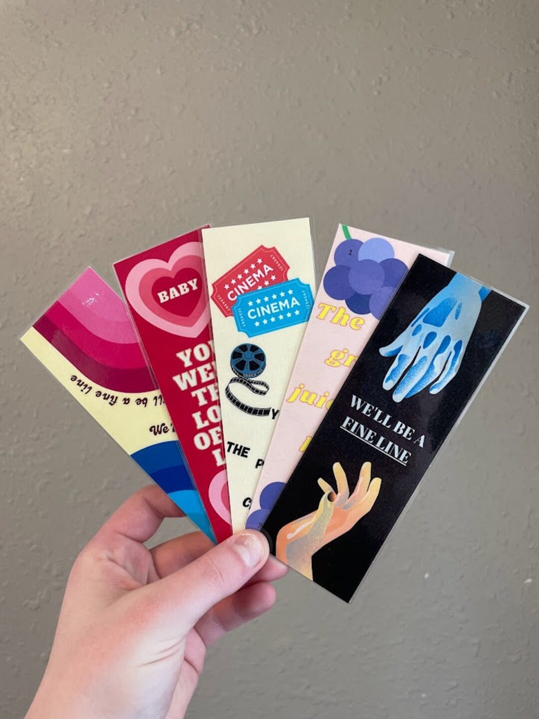 Harry Styles Inspired Laminated Bookmarks Harry's House Fine Line - Etsy