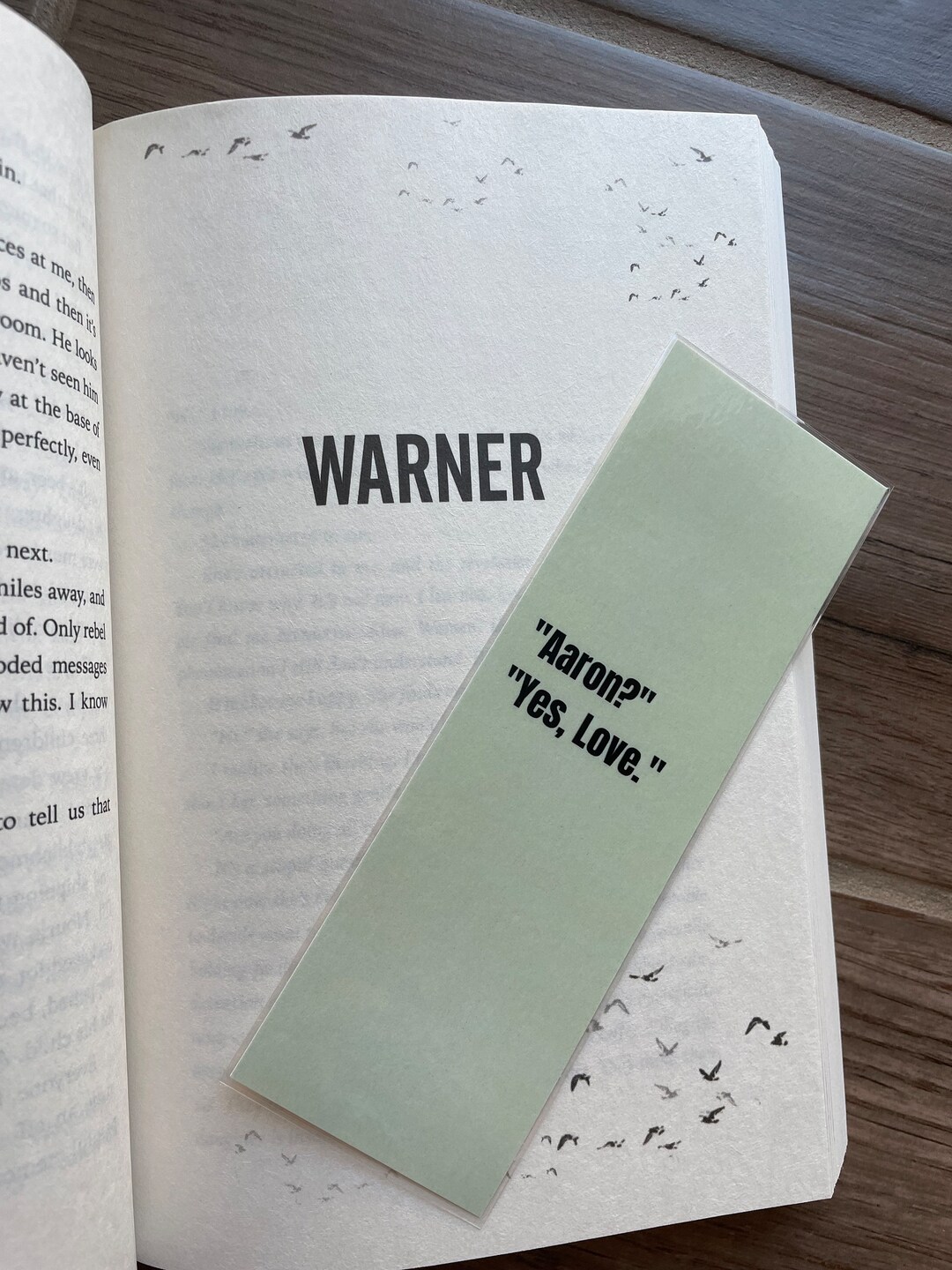 Shatter Me Inspired Bookmark Aaron Warner Shatter Me Series Laminated ...
