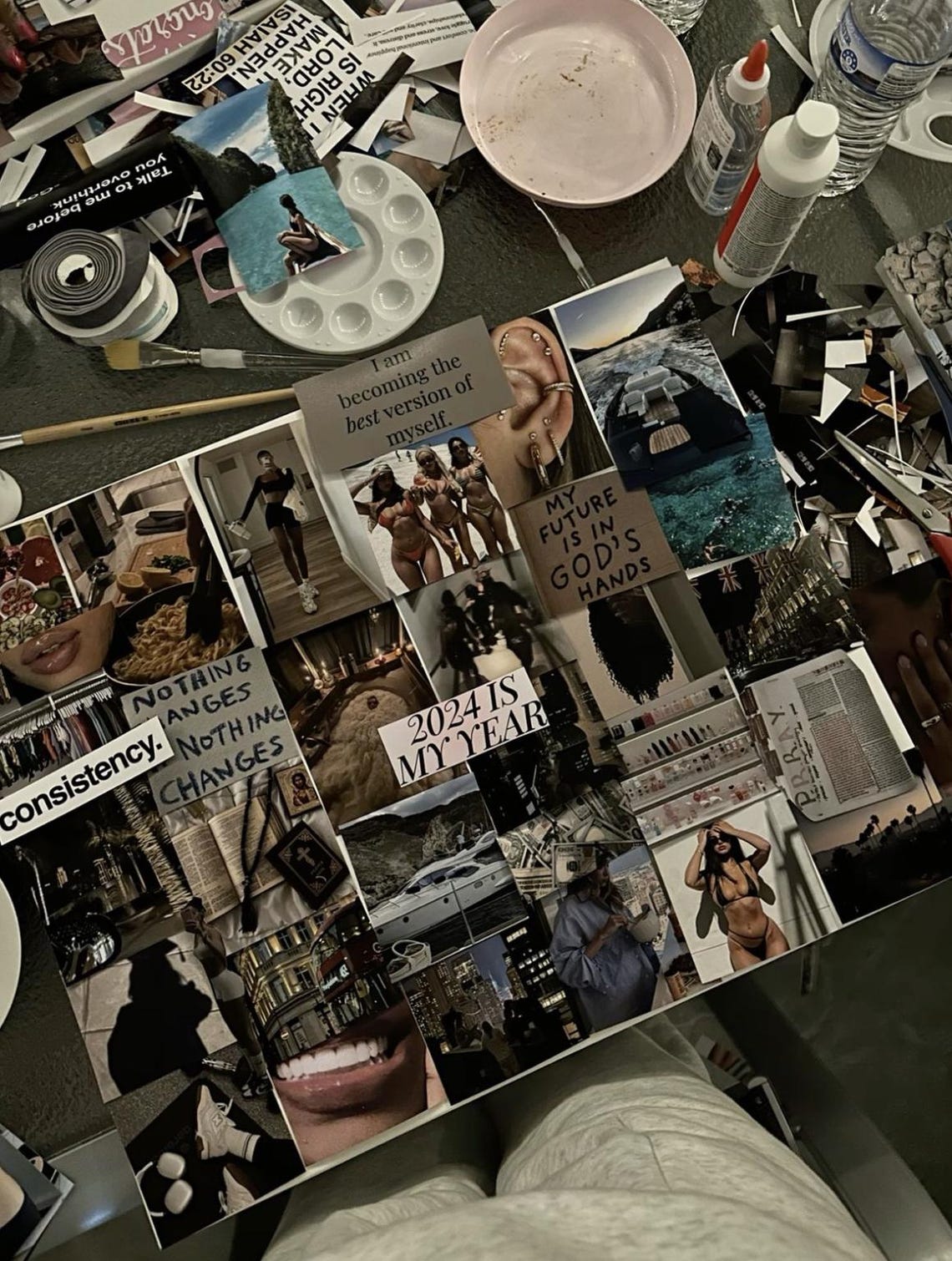 Editable Canva Vision Board Template | Customisable Goal Planner ...