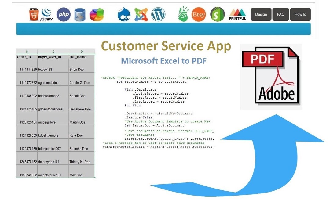 Create Bulk Thank You Letters as PDF From Microsoft Office Excel ...