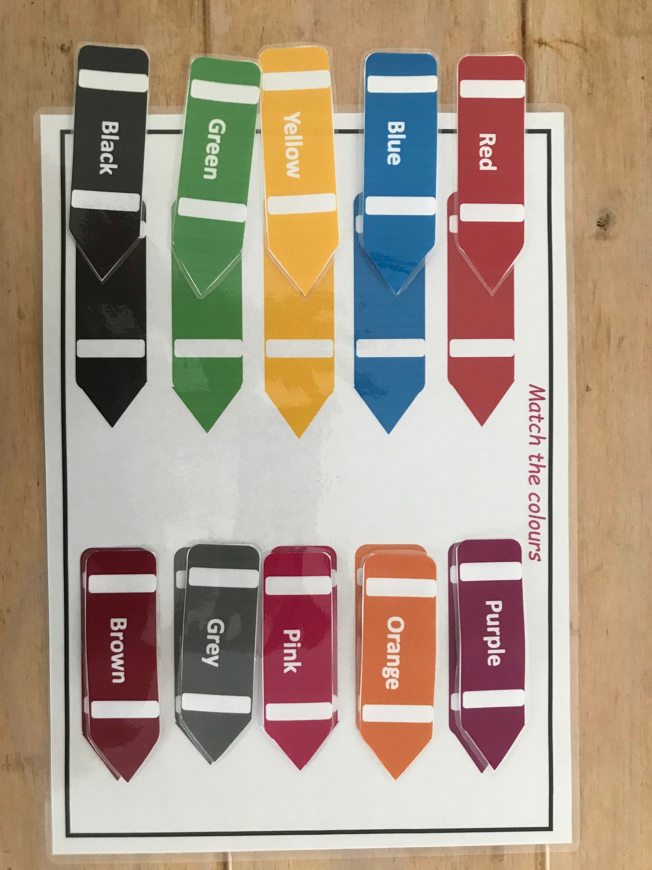 Crayon Colour Matching Worksheets, Busy Book Sheet, Learning Colours ...
