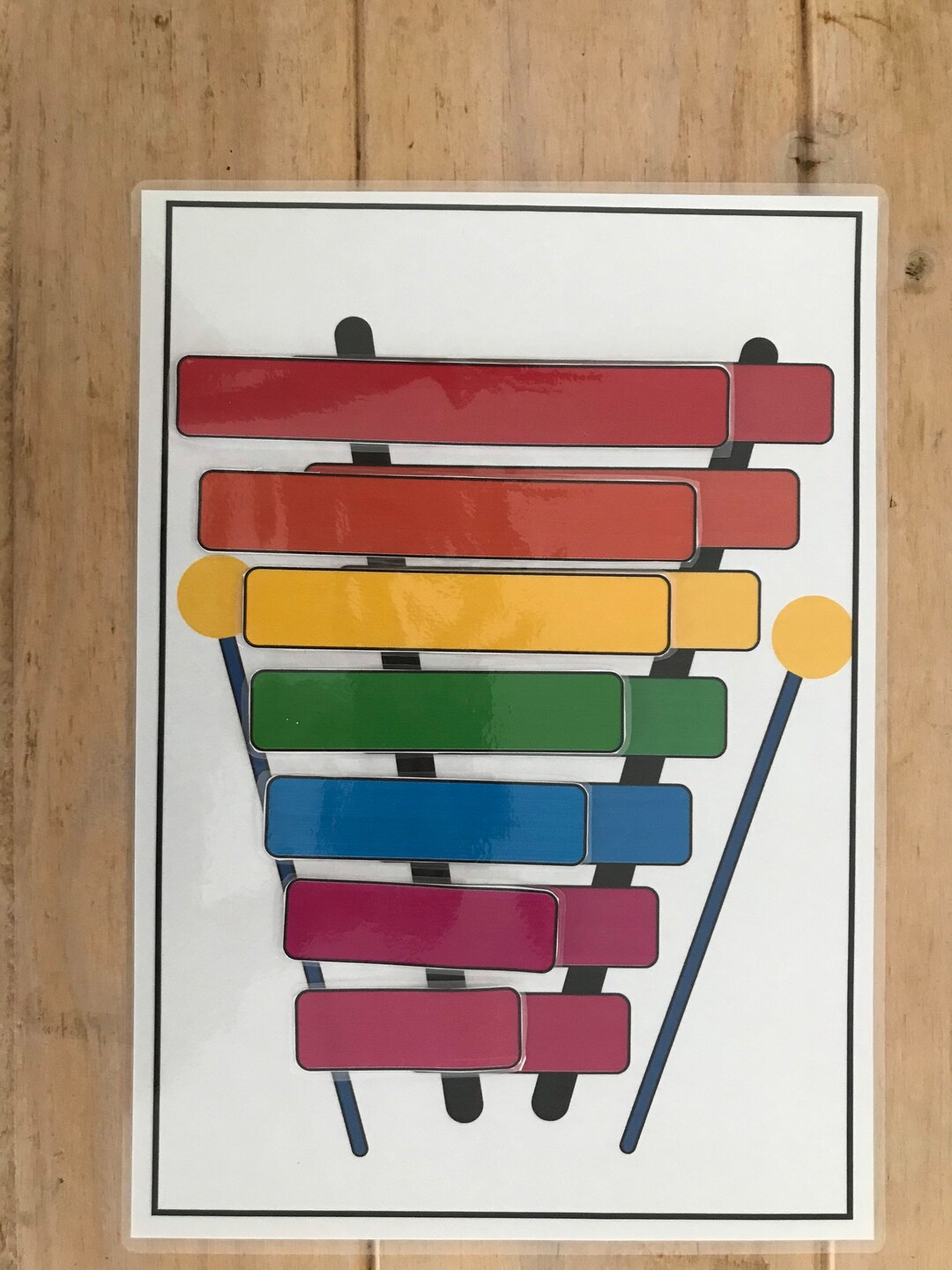 Xylophone Colour Matching Worksheets, Busy Book Sheet, Learning Colours ...