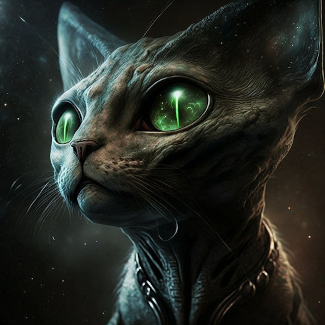 Alien Cat - Etsy