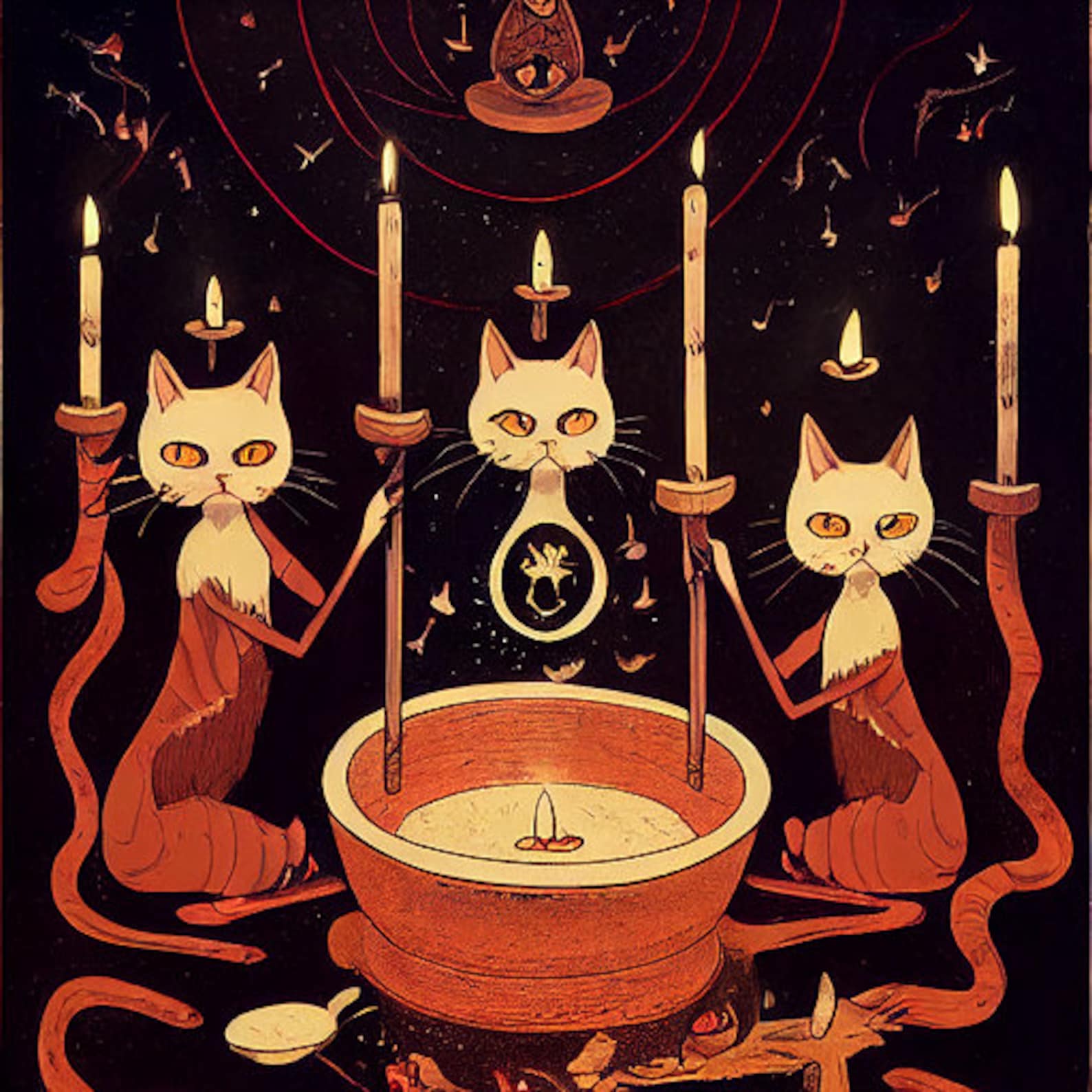 Cat Witches - Etsy