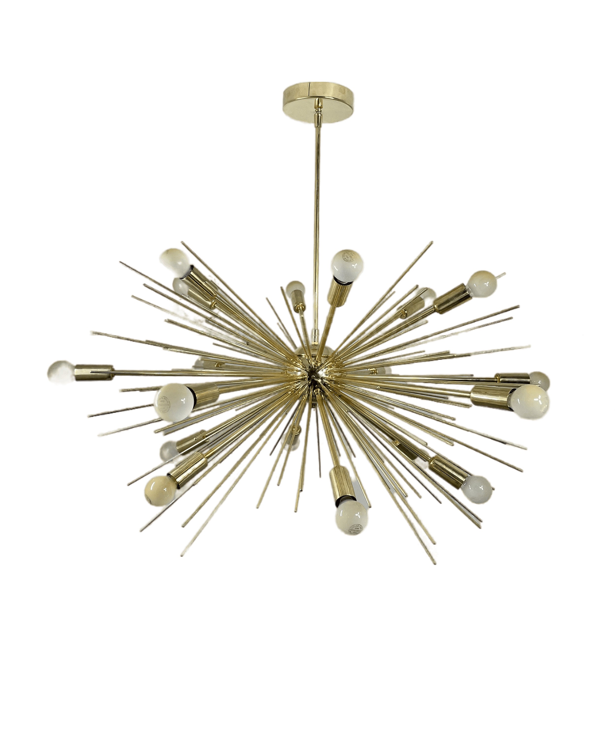 Sputnik Star Brass Cassandra Modern 18 Bulb Mid Century - Etsy