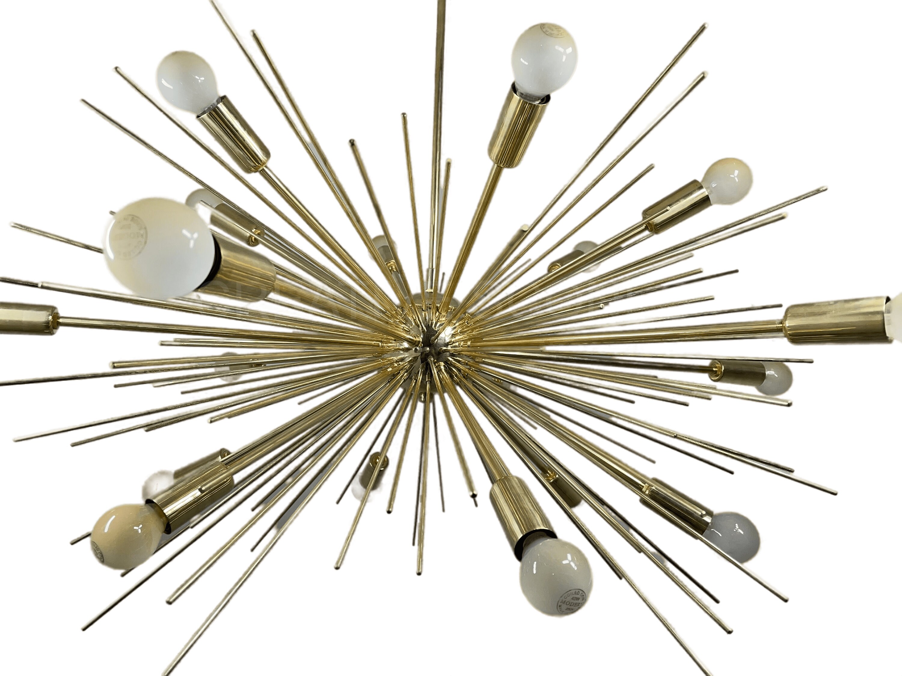 Sputnik Star Brass Cassandra Modern 18 Bulb Mid Century - Etsy