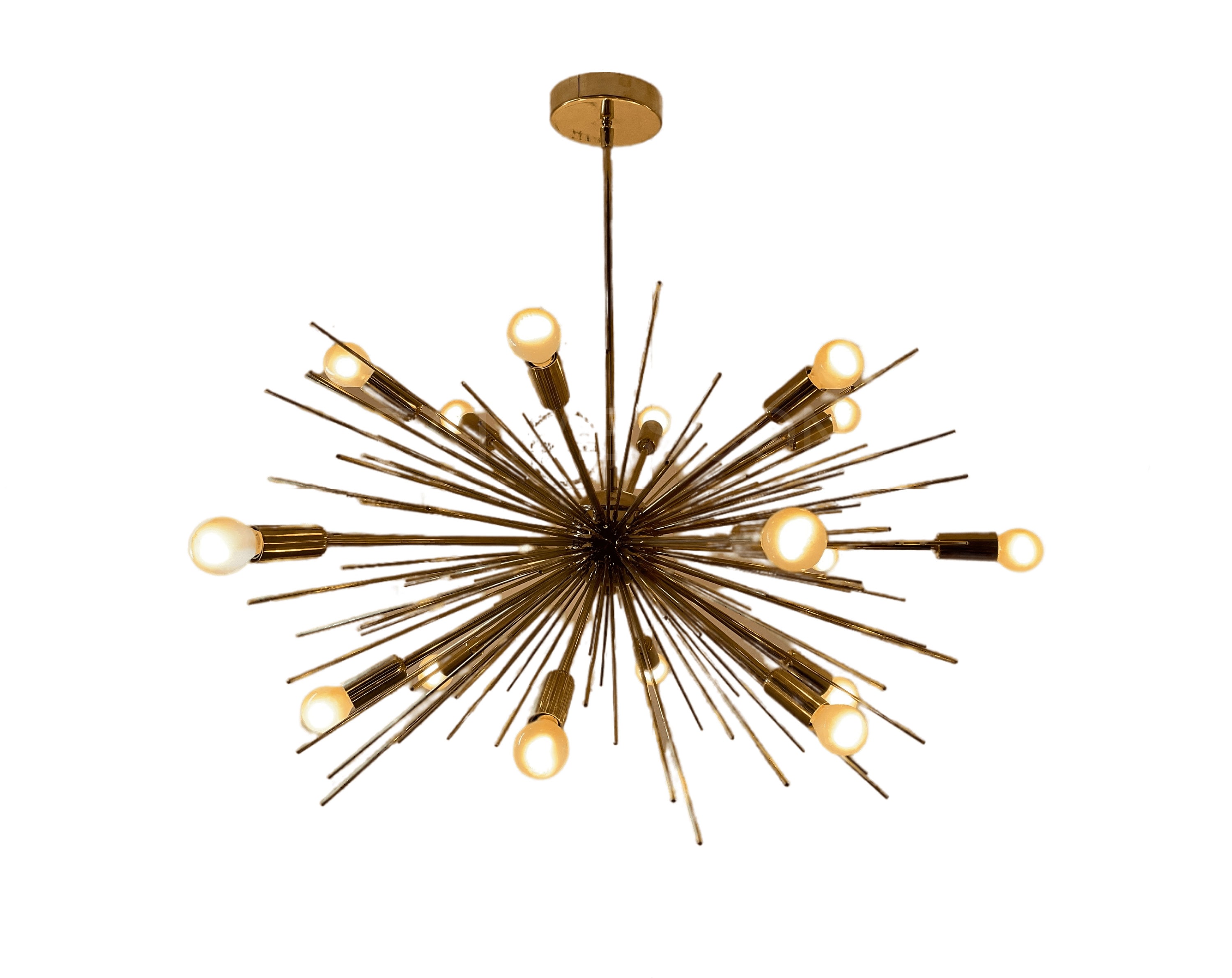Sputnik Star Brass Cassandra Modern 18 Bulb Mid Century - Etsy