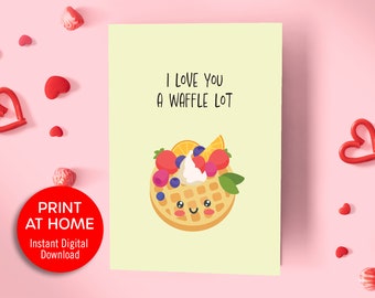 I Love You a Waffle Lot - Etsy