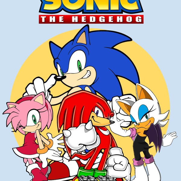 Sonic Digital Coloring Book - Etsy