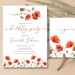 Poppy Birthday Party Invitation | DIY Digital Edit Print Instant ...