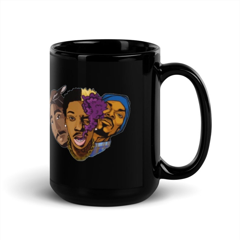 Tupac 2pac, Wiz Khalifa, Snoop Dogg Black Mug - Etsy
