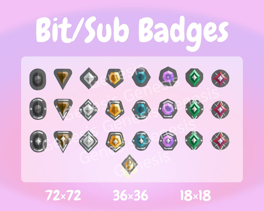 Valorant Rank Badges Twitch Bit or Sub Badges Ready to Use - Etsy