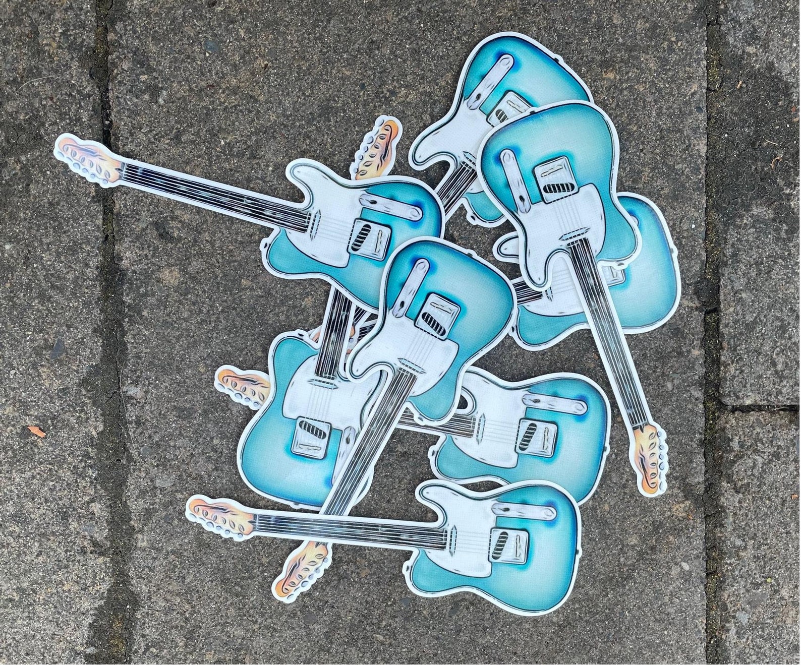 Electric Guitar Sticker - Decal - High Quality - Telecaster ...