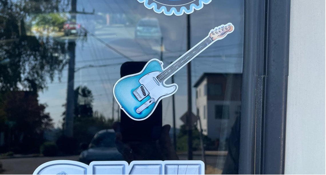 Electric Guitar Sticker - Decal - High Quality - Telecaster ...