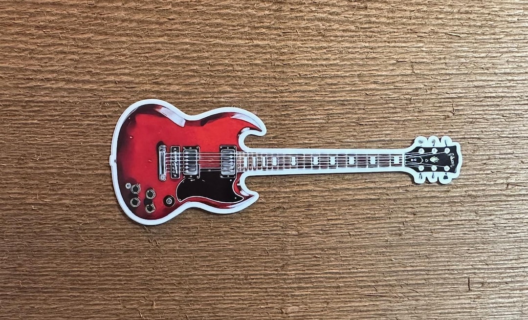 Guitar Sticker Decal Gibson SG - Etsy