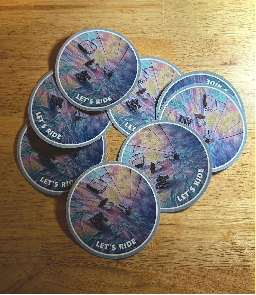 Chairlift Over Ski Slope Decal Sticker - Etsy