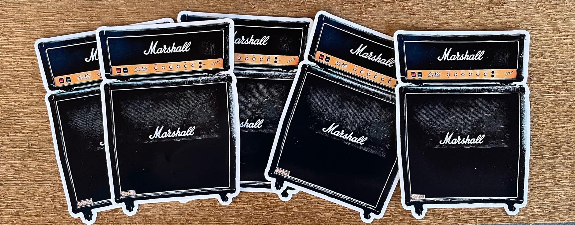 Marshall Guitar Amp Sticker Decal - Etsy