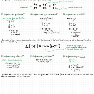 11 Math Adv HSC | Calculus Notes - Etsy