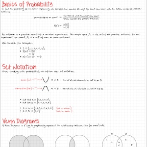 11 Adv Math HSC | Probability Notes - Etsy