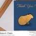 Thank You Card Printable | Capybara Card | Teacher Card | Instant ...