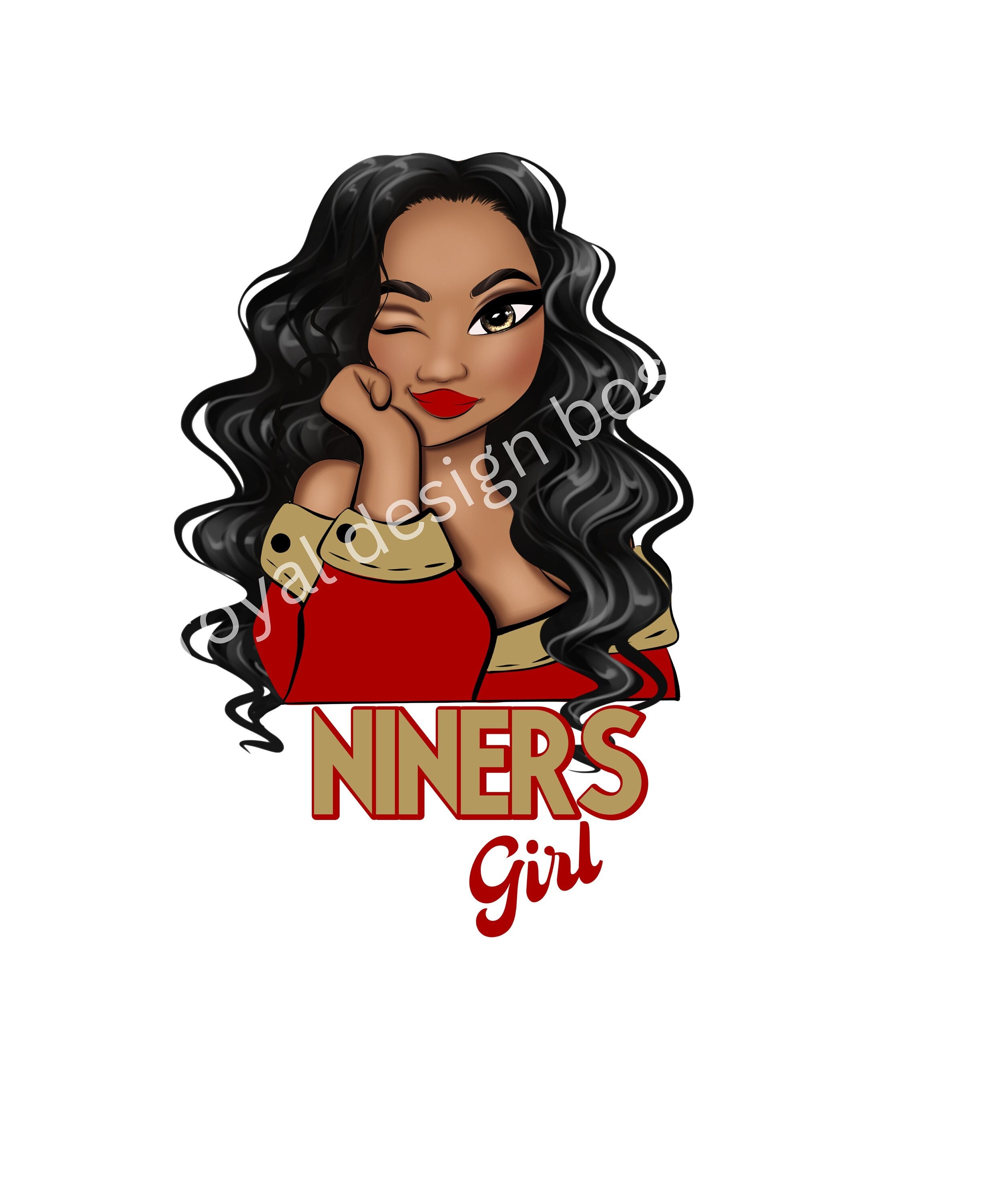 Niners Girl, Football Girl, PNG, Sublimation, Niners PNG, Digital File ...