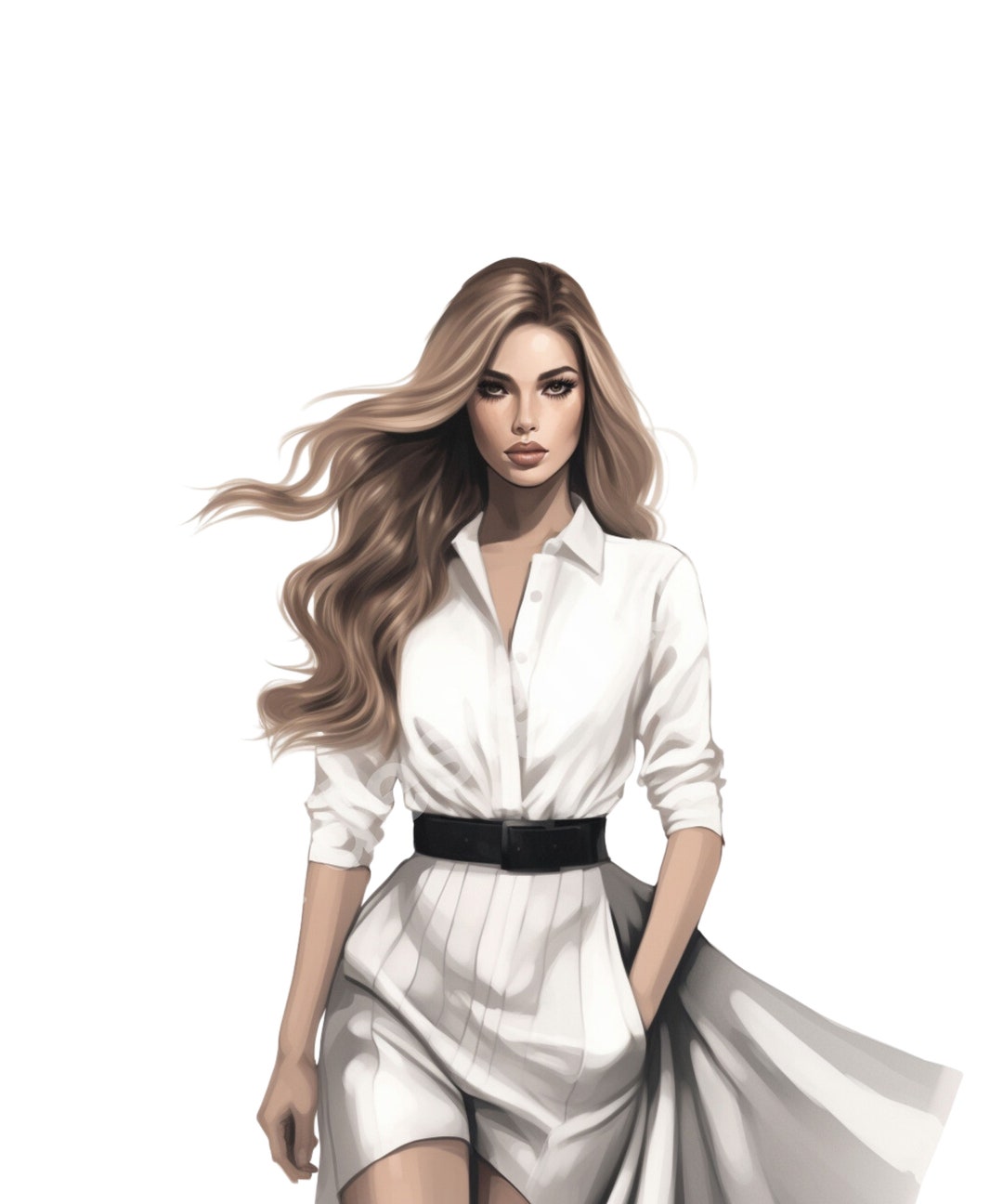 Fashion Girl Clipart, Fashion Clipart, Boss Lady Clipart, Fashion ...