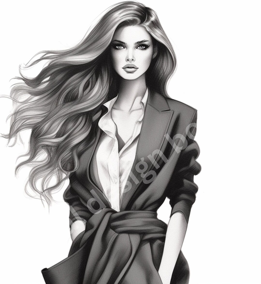 Fashion Girl Clipart, Fashion Clipart, Boss Lady Clipart, Fashion ...
