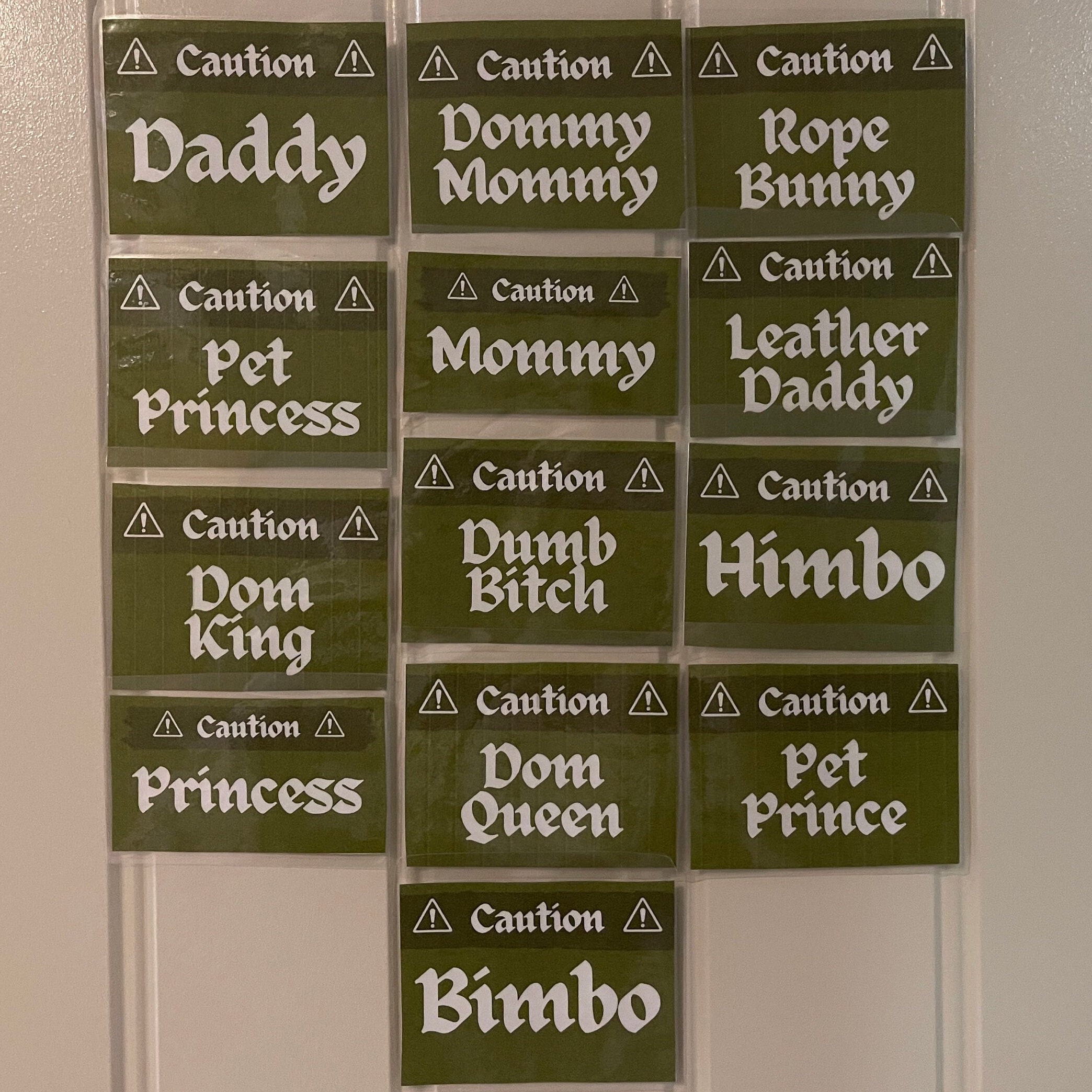 Lanyard Caution Tag Furry and Anime Convention - Etsy