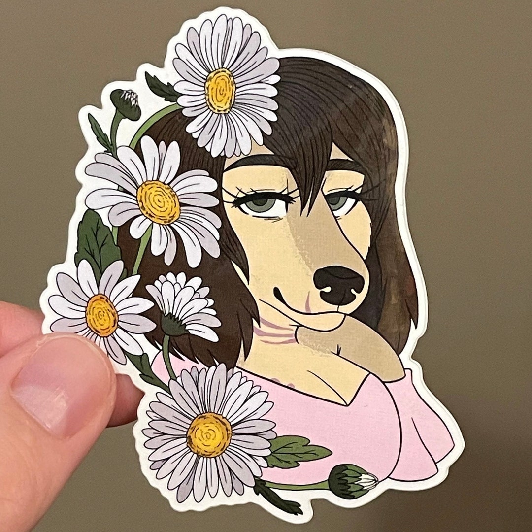 Carmen Floral Furry Anthro Sticker Vinyl - Etsy